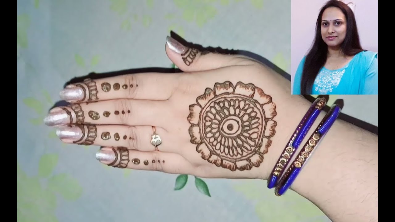 Easy Mehendi Design For Beginners /Step by Step Easy Mehendi Design ...