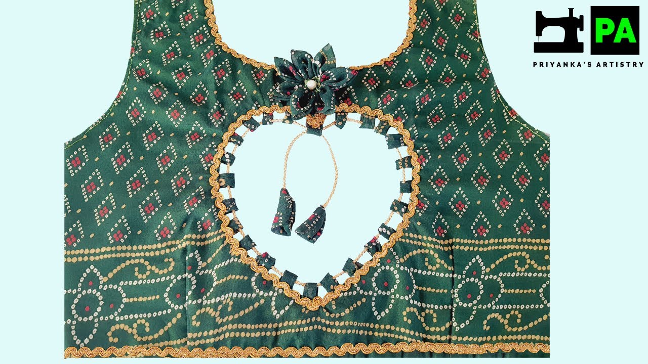 Heart shape blouse design | Boat neck Blouse design | Blouse - YouTube