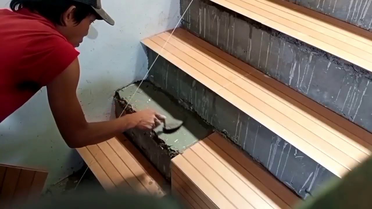 Cara pasang keramik tangga simple dan mudah semua pasti bisa ! - YouTube