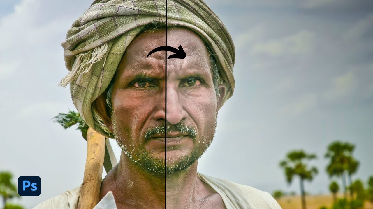 How to change skin color / how to bright your skin tone in adobe ...
