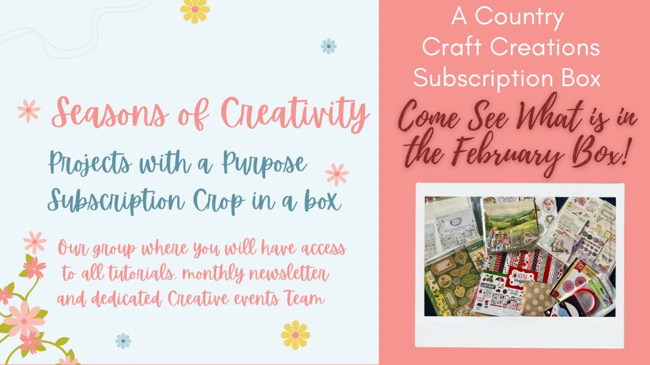 Country Craft Creations, Seasons of Creativity, February Subscription ...