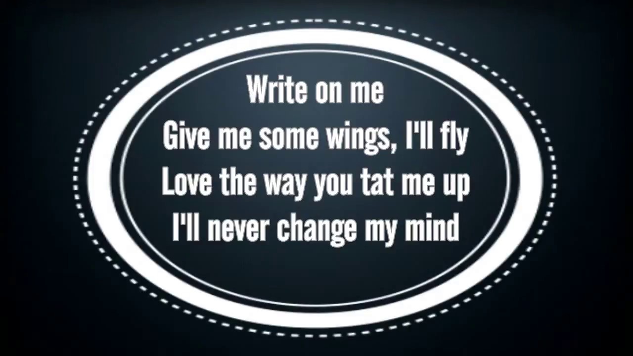 FIFTH HARMONY - Write On Me lyrics - YouTube