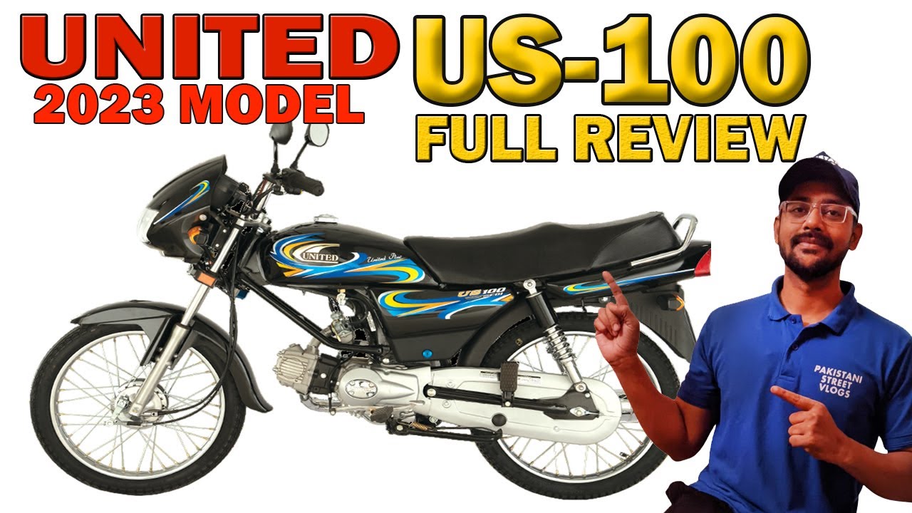United 100cc 2023 Model With Alloy Rims | Black | United 100 Bike Review@Shaban2.O. - YouTube