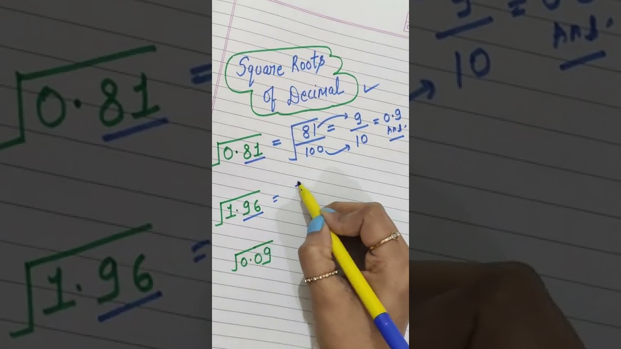 Decimal Square Root Trick Square Root Trick Maths Trick Shorts How Decimal Square Root Trick Square Root Trick Maths Trick Shorts How