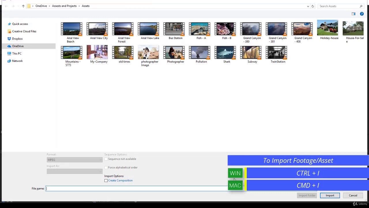 13. How to Create a New composition from Footage - YouTube