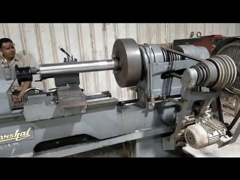 Heavy duty lathe work - YouTube