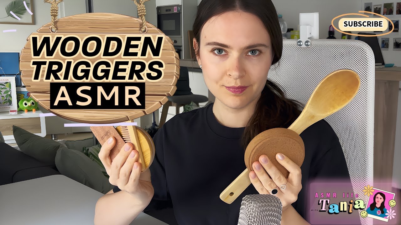 ASMR Elements Series Pt.2 | Wooden Object Triggers | Tapping ...