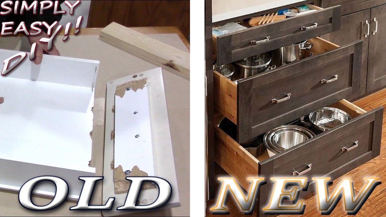 Simple Easy DIY Kitchen Drawers - Build It YourSelf - YouTube