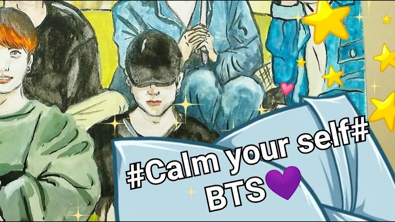 me painting BTS. chill LO-FI BTS music for studding and relaxing. - YouTube