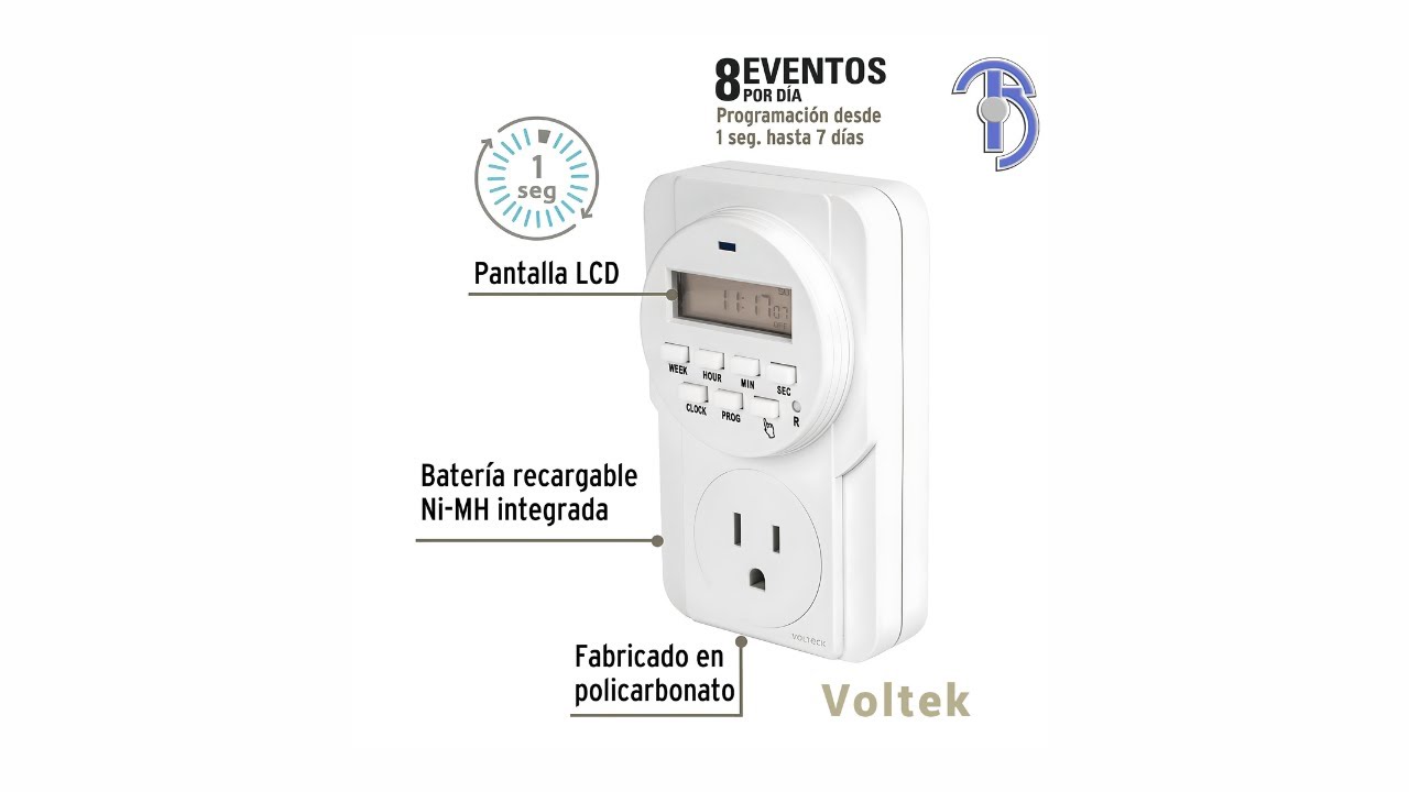 Temporizador Digital Voltek - YouTube