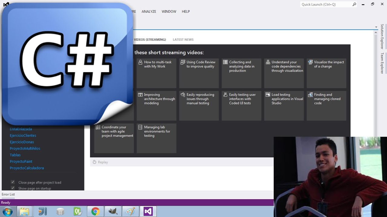 Tutorial de Arreglos en Lenguaje C# - YouTube