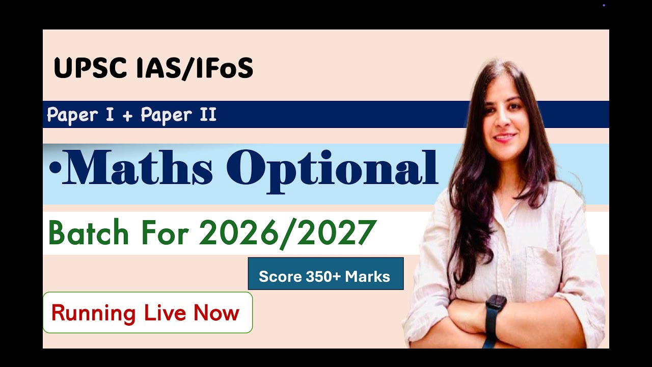 Demo Class 01 I Linear Algebra I New Batch For Mathematics Optional ...