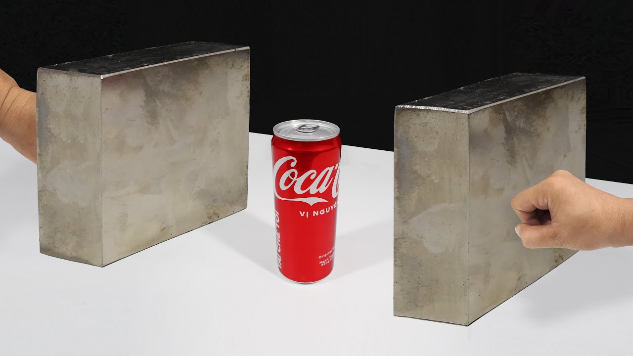 Double Monster Magnets VS Coca Cola in Slow Motion | Mr. Cupid Magnet ...