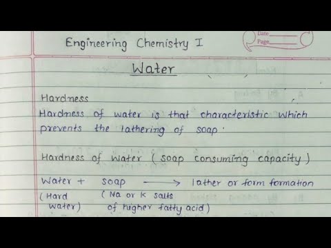 Water Notes || Engineering Chemistry 1 | First Year Engineering ...