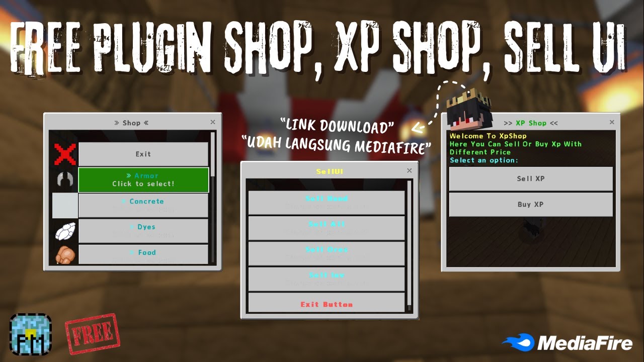 FREE PLUGIN SHOP, XP SHOP, AND SELL | FREE DOWNLOAD | POCKETMINE-MP ...