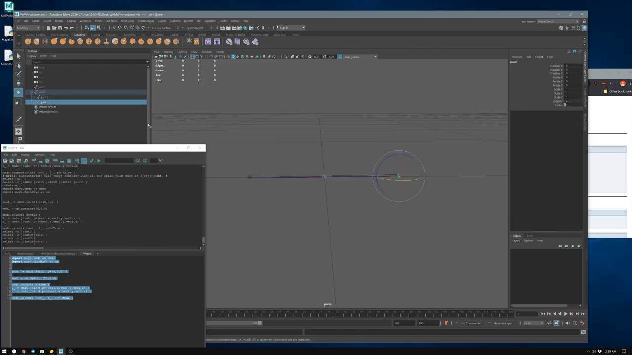 OUniverse 60 | Coding an Auto-Rigging script in #1 (Maya,Python - YouTube