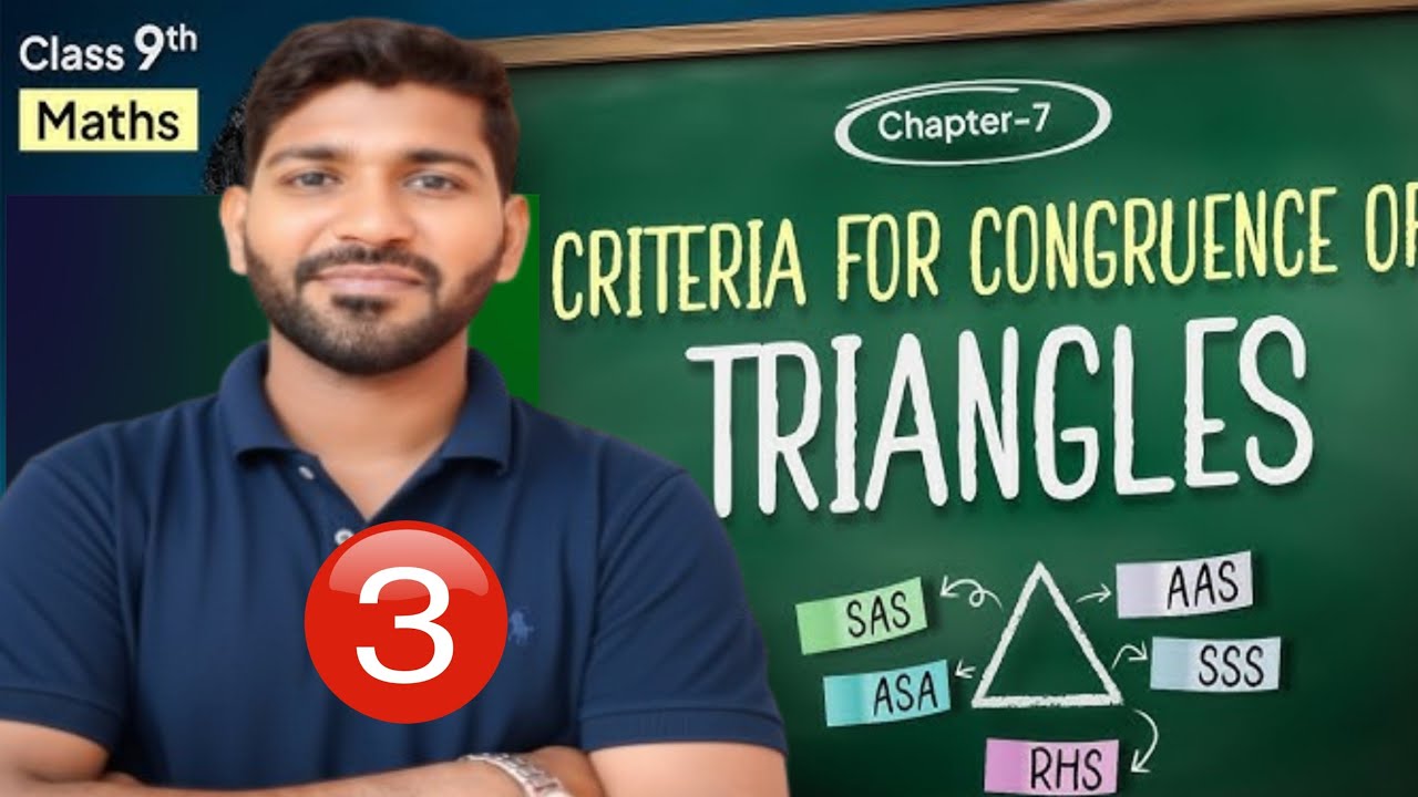 LIVE Class 9 maths | Congruence of triangle | Lecture:-03 | SD GYAN ...