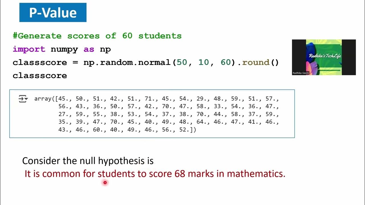 p-value explained with Python code example - YouTube