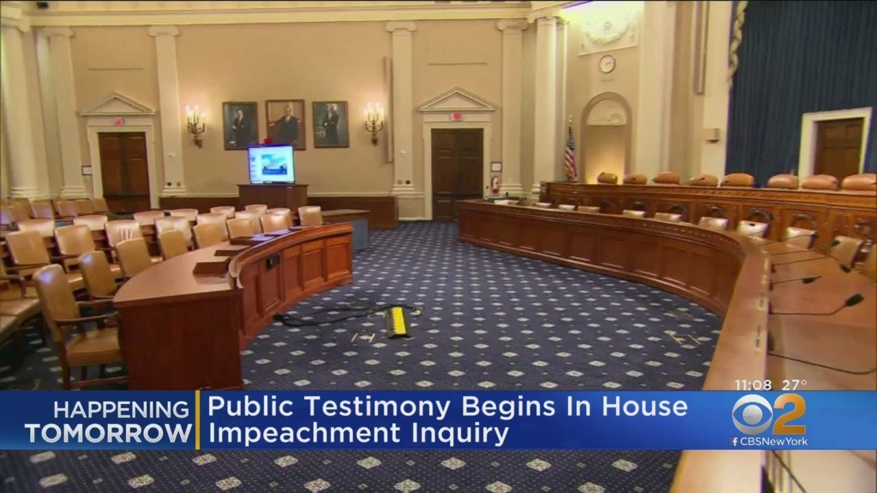 Public Testimony In Trump Impeachment Inquiry Begins - YouTube