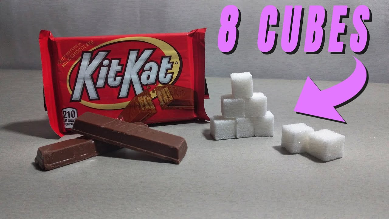 How Much Sugar Is In KitKat Chocolate Bar (1.5oz/42g) - YouTube