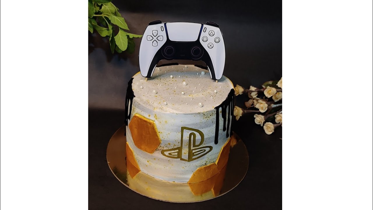 How to make Play Station 🎮theme cake/ps5/PlayStation - YouTube