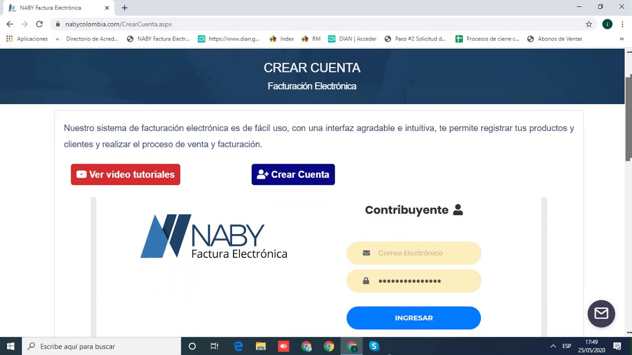1) Crear Cuenta (NABY) - YouTube