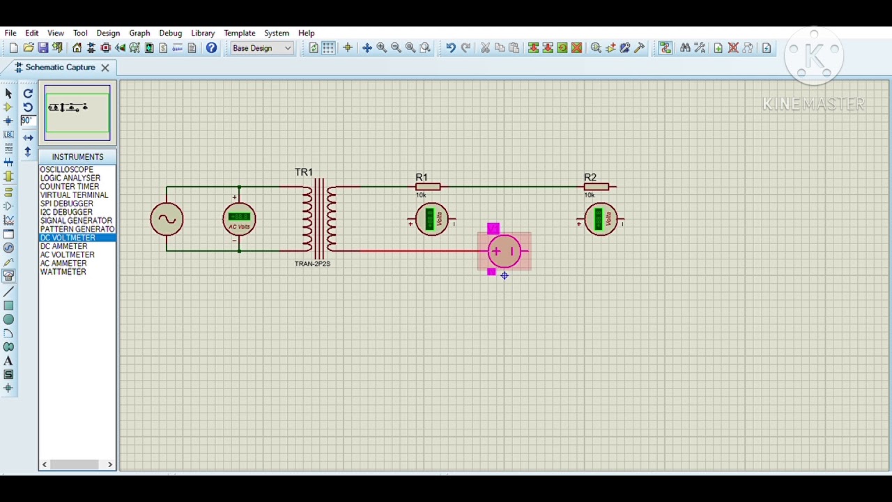 Mengukur Tegangan Sumber Besaran DC dan AC menggunakan aplikasi Proteus ...