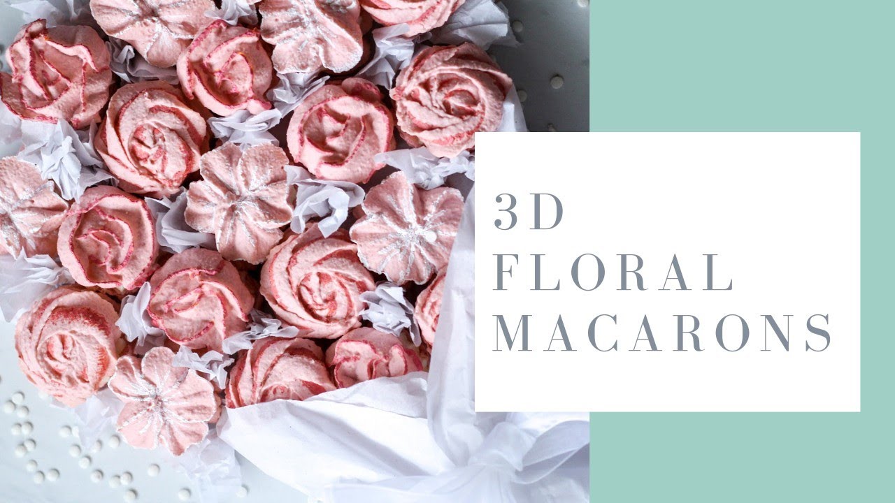 3D Floral Macaron Designs | Macaron Decorating - YouTube