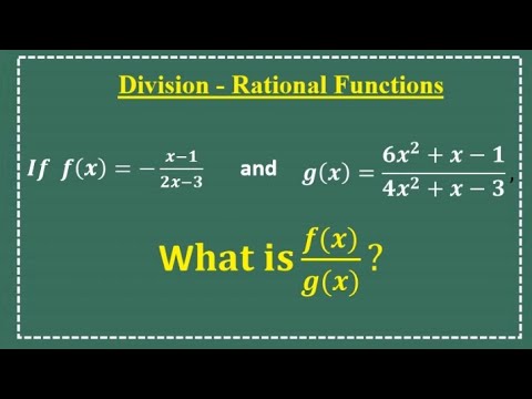 #Division - Rational Functions - YouTube