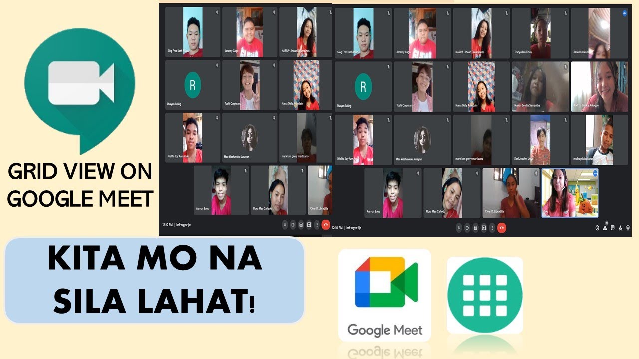 PAANO MAKITA LAHAT NG PARTICIPANTS SA GOOGLE MEET (GRID VIEW) - YouTube