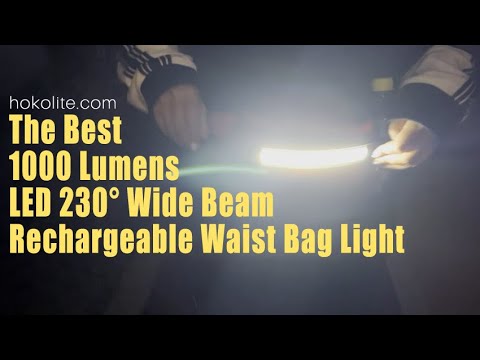 The Best Rechargeable LED Waist Bag Light – 1000 Lumens Running Light ...