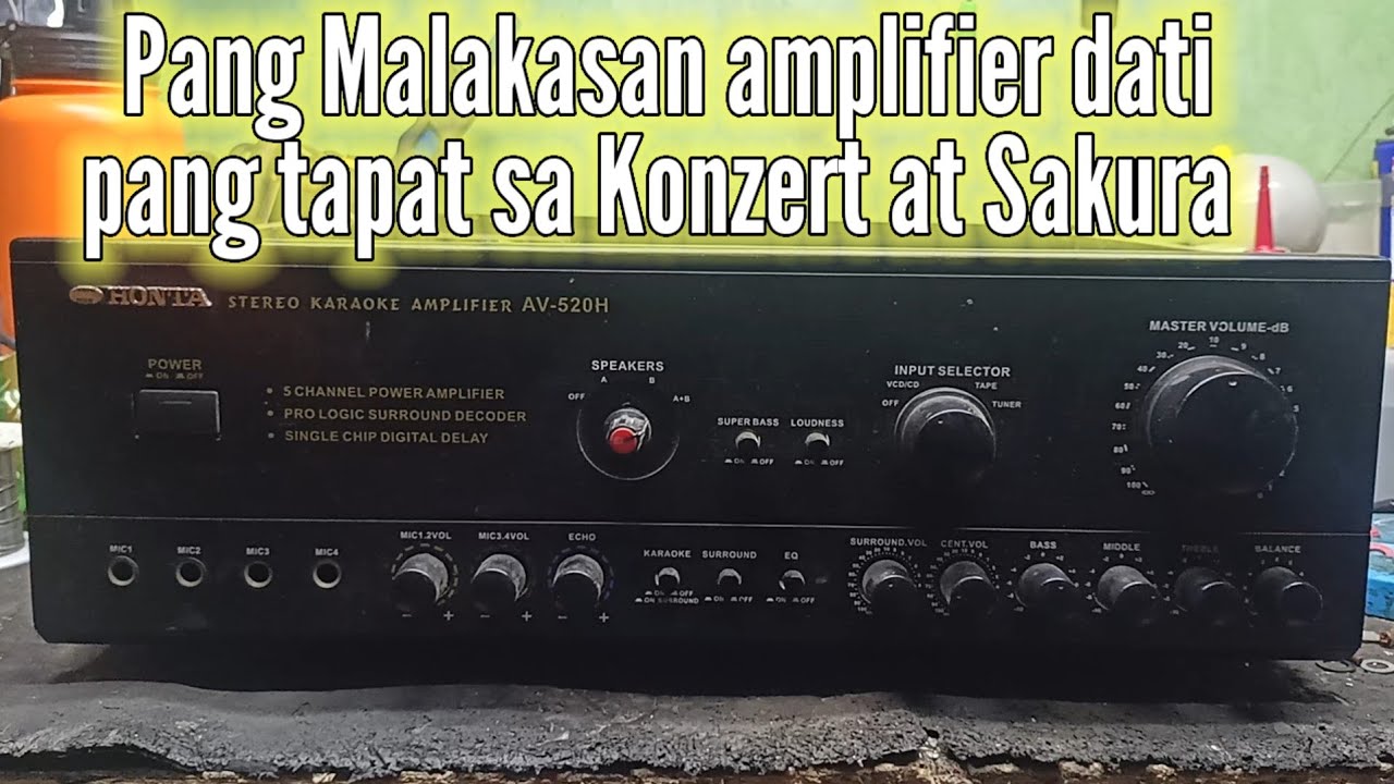 Honta AV-520H stereo karaoke amplifier || Review and whats inside - YouTube