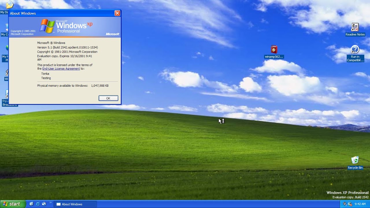 Installing Windows XP build 2542 - YouTube