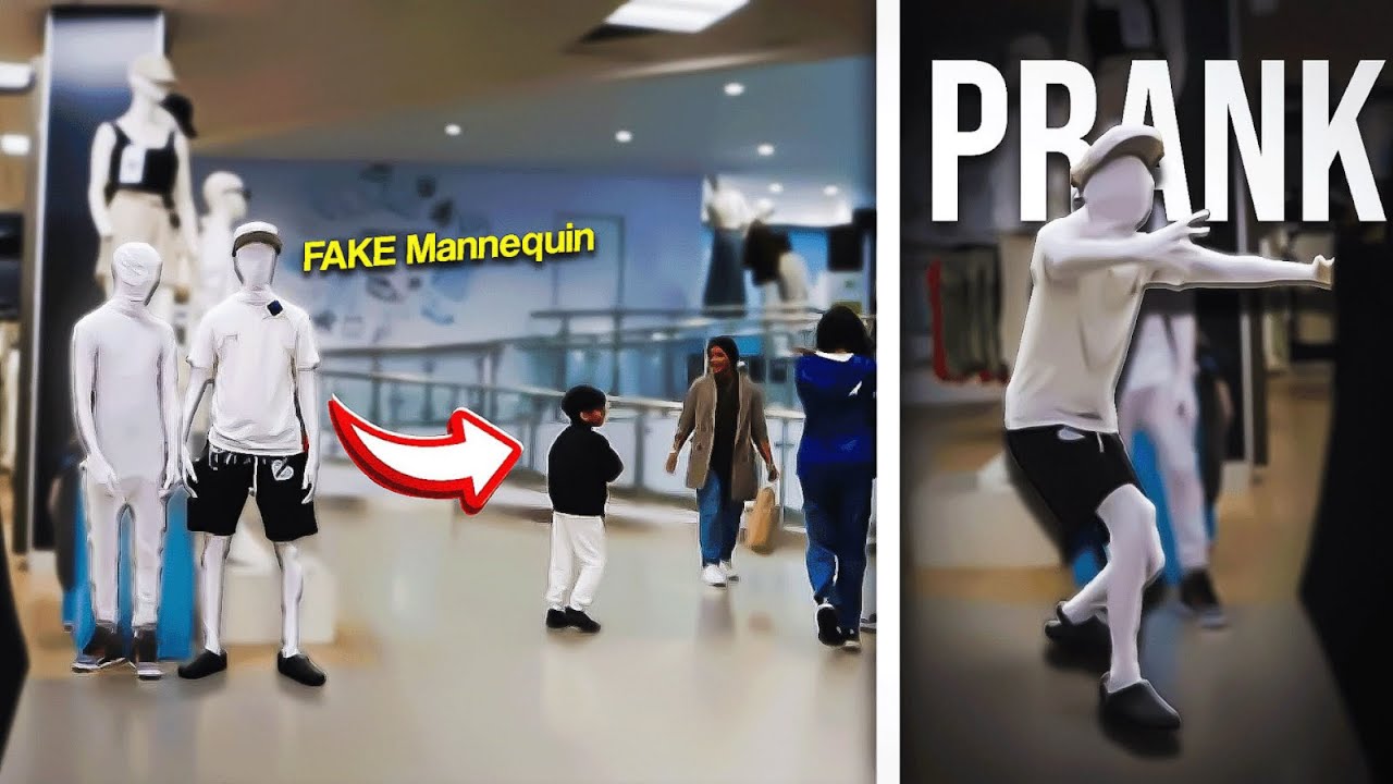 Fake Mannequin Prank - YouTube