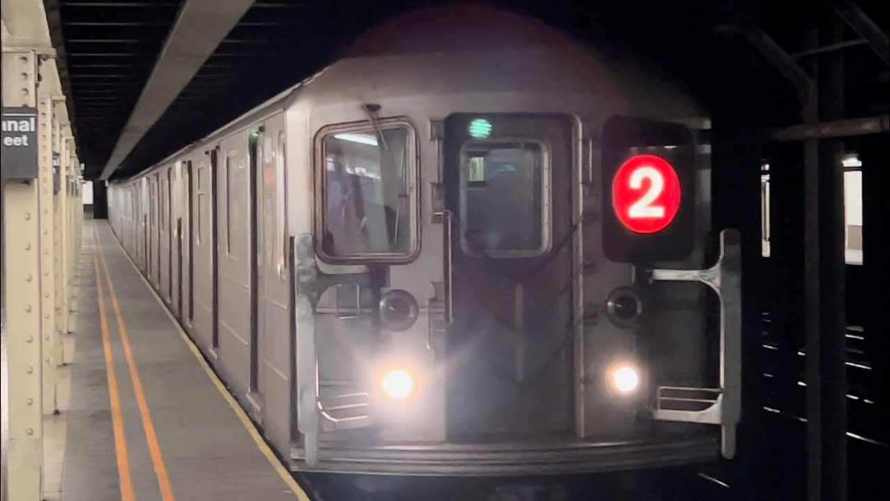 IRT 7th Avenue: R62, R62A & R142 (1) and (2) Local trains @ Canal ...