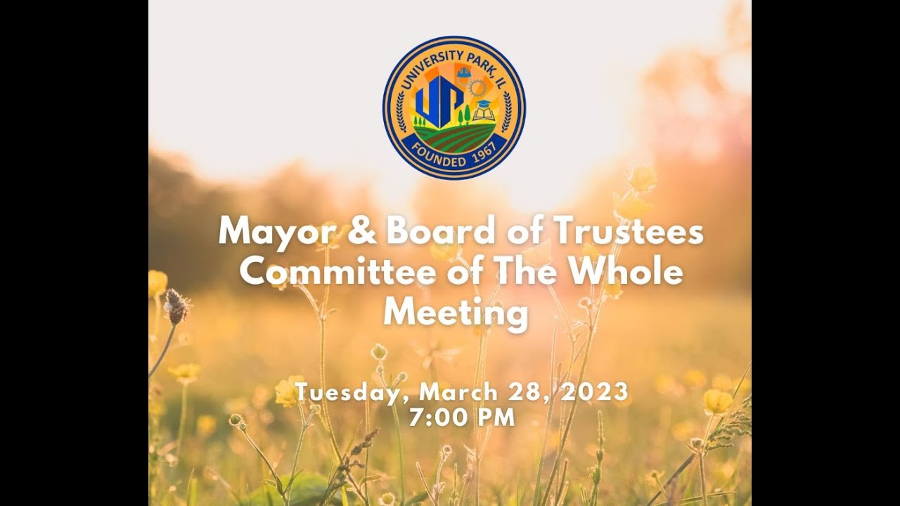 Mayor & Board of Trustees Regular Board Meeting - YouTube