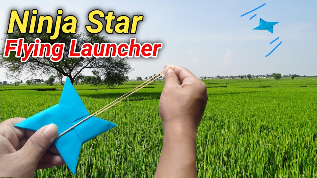 Paper Ninja Star Launcher - Paper Ninja Star Flying - YouTube
