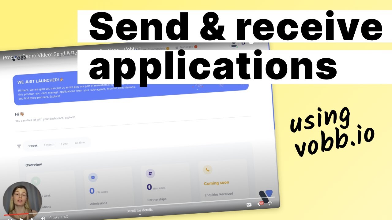 Product Demo Video: Send & Receive Applications - Vobb.io - YouTube