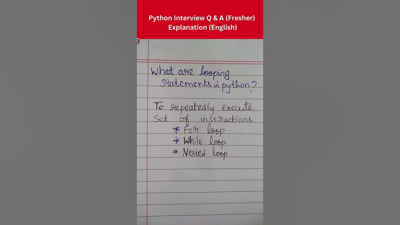 Looping Statement in Python #14 #English #shorts #fresher #credosystemz ...