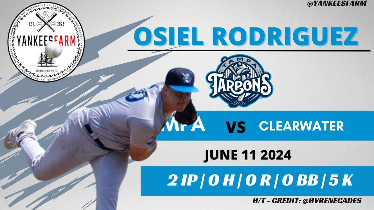 Osiel Rodríguez Vs. Clearwater Threshers 6/11/24 - YouTube