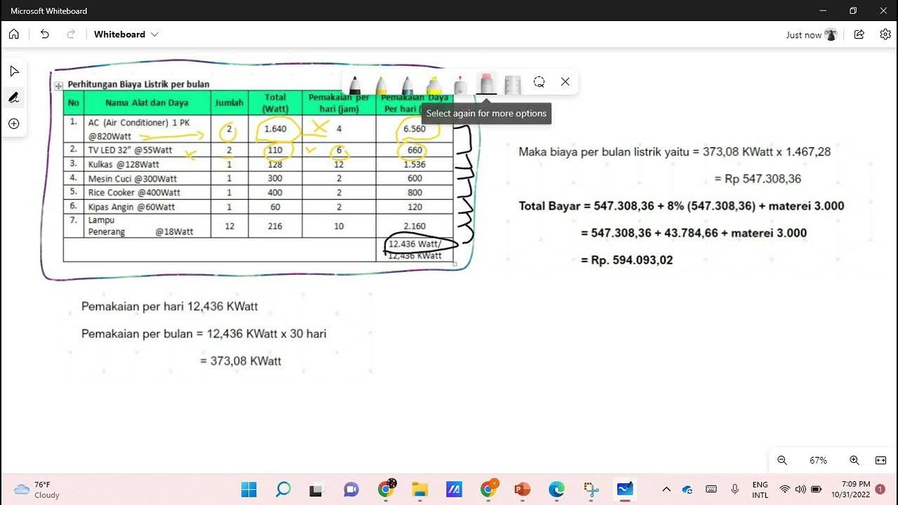 Menghitung Biaya Listrik Perbulan - YouTube