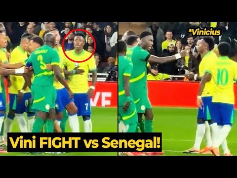 Vinicius’ CRAZY FIGHT vs Senegal Player | Brazil vs Senegal HIGHLIGHTS