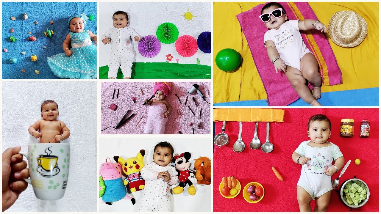 baby month by month pictures, monthly baby photoshoot ideas,baby month ...