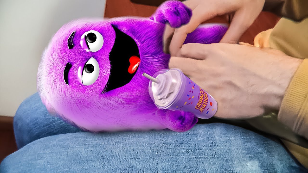 I met GRIMACE SHAKE in real life - YouTube