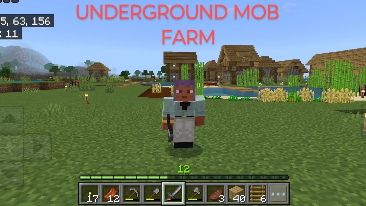 Minecraft underground mob farm #minecraft #gameplay #hardcore #shorts ...