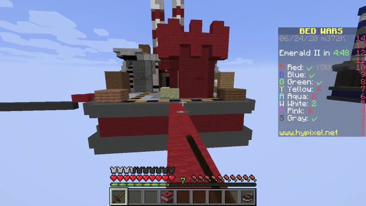 I Destroyed A Bed In Minecraft Bedwars! - YouTube