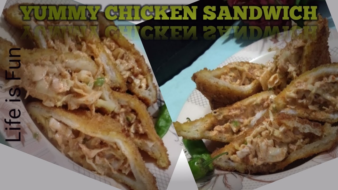 Chicken Sandwich Recipe || Nice Pocket Chicken Sandwich by Life is Fun ...