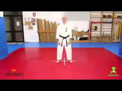 Karate kyokushin 8 kyu - YouTube