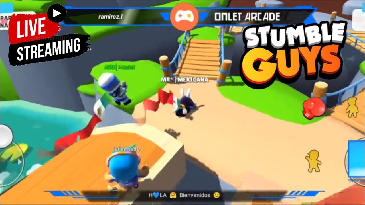 ¡Mírame hacer streaming de Stumble Guys en Omlet Arcade!… | #5 - YouTube