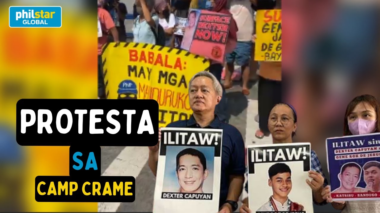Protesta para sa pagpapalaya kina Dexter Capuyan at Bazoos De Jesus ...